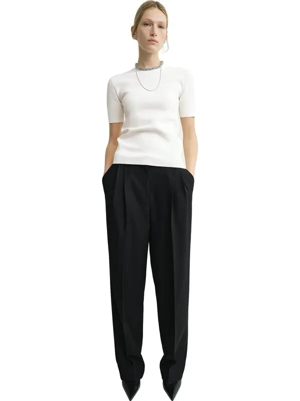 TOTEME Double-pleat Tailored Trousers - Black