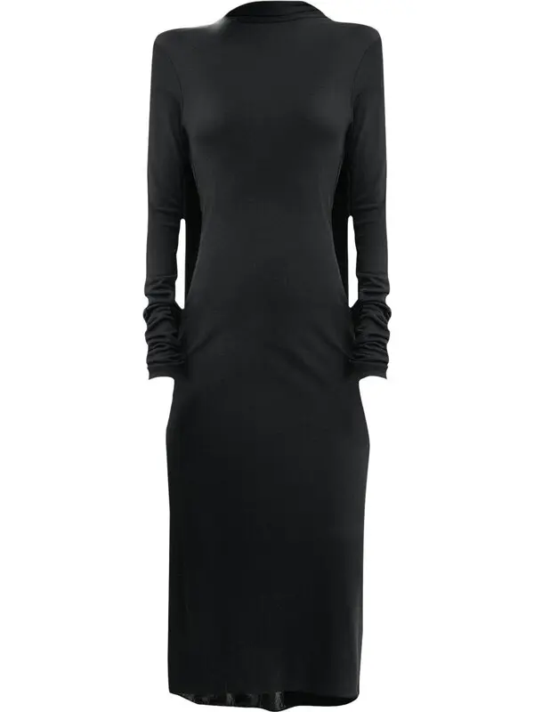 TOTÊME Cocoon Cape Dress - Black
