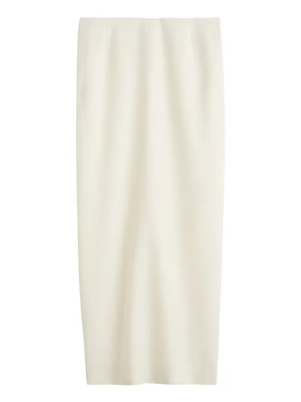 TOTEME Light Wool Maxi Skirt - Ecru