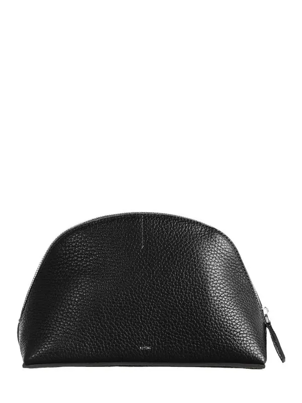 TOTEME Grained-leather Pouch - Black