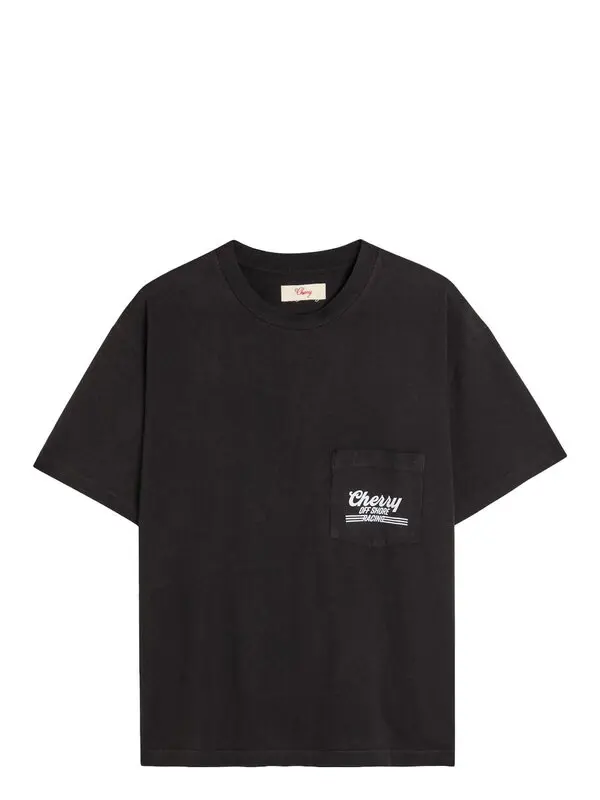 CHERRY LOS ANGELES Offshore Printed Cotton T-shirt - Black