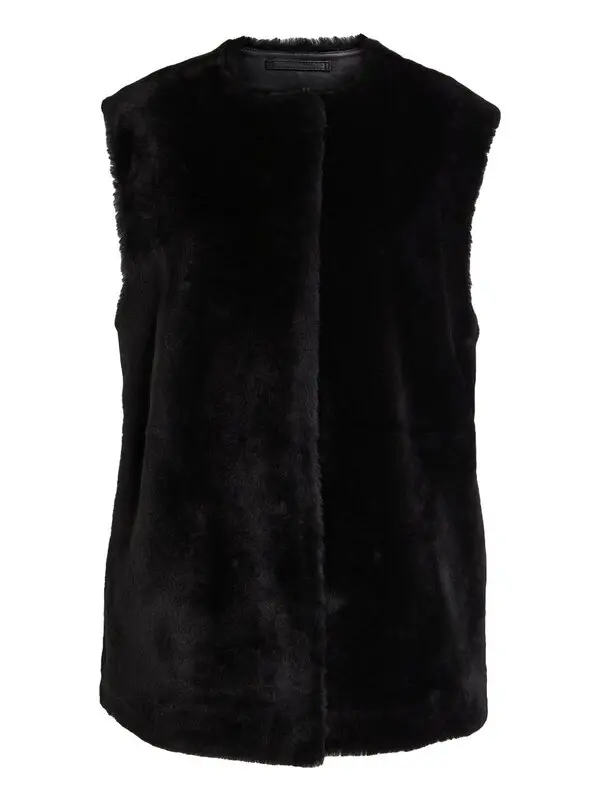 TOTEME Shearling Gilet - Black