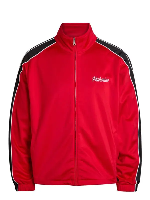 NAHMIAS Logo-embroidered Jersey Track Jacket - Red
