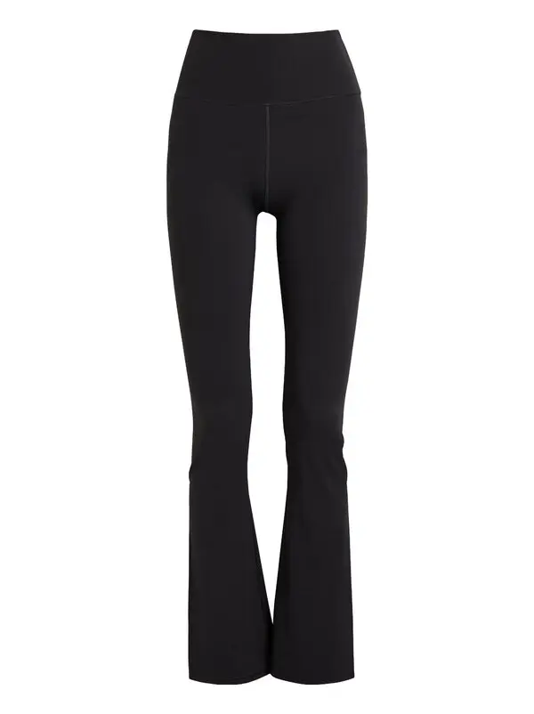 Vuori All The Feels Flared Stretch-jersey Leggings - Black