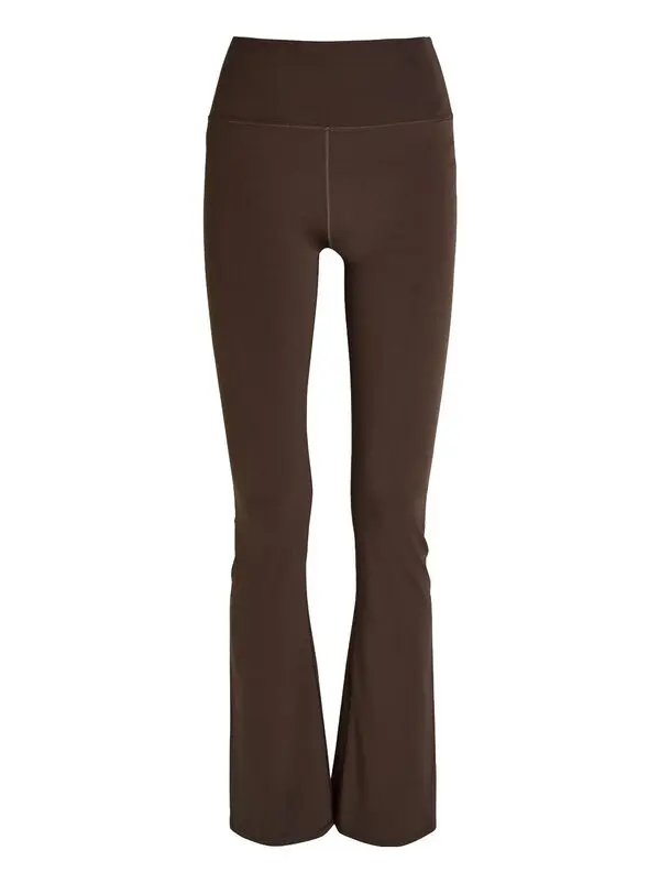 Vuori All The Feels Flared Stretch-jersey Leggings - Brown
