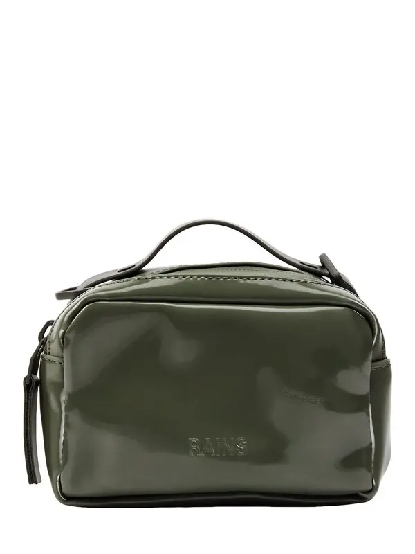 Rains Box Micro Coated Cross-body Bag - Dark Green