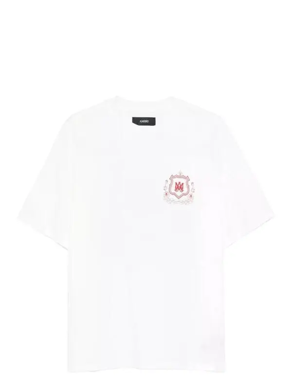 Amiri Crest-embellished T-shirt - White