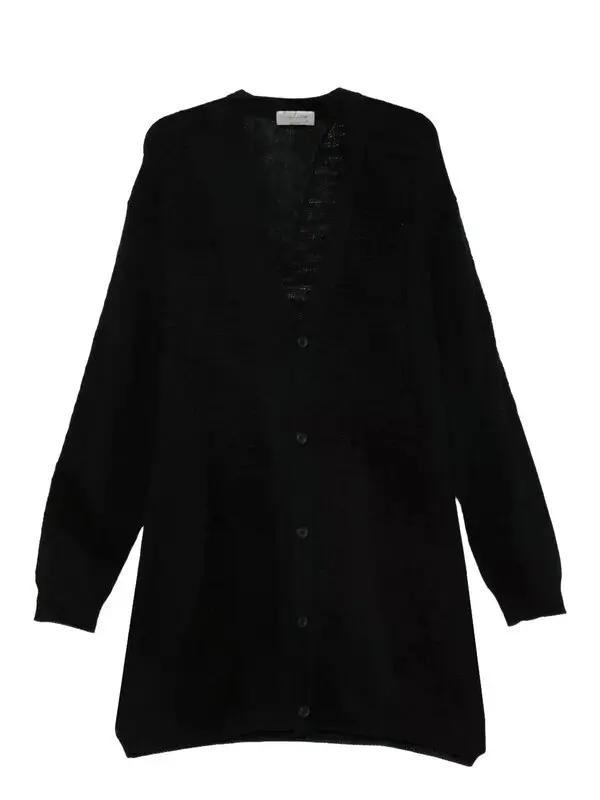 Yohji Yamamoto Buttoned-front Long Cardigan - Black