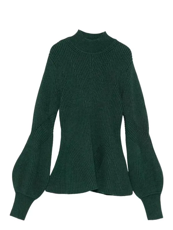 Zimmermann Hypnotic Ribbed Sweater - Green