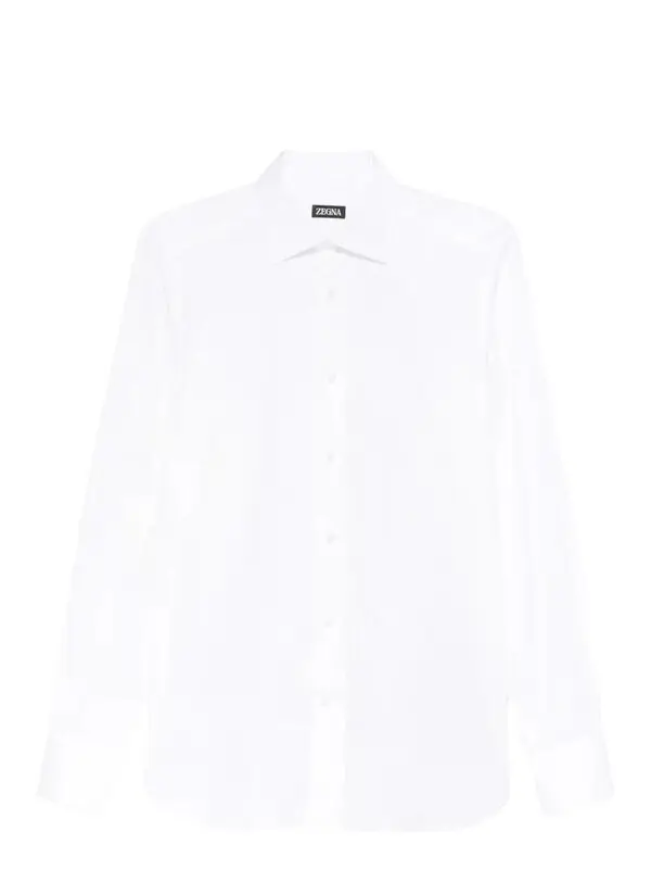Zegna Long-sleeved Button-up Shirt - White