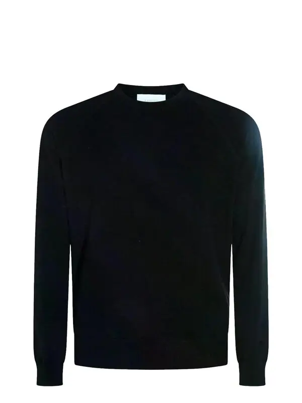 Malo Raglan-sleeve Crew-neck Sweatshirt - Black