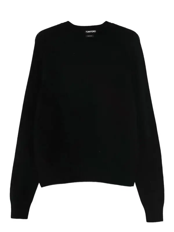 TOM FORD Round-neck Cashmere Sweater - Black