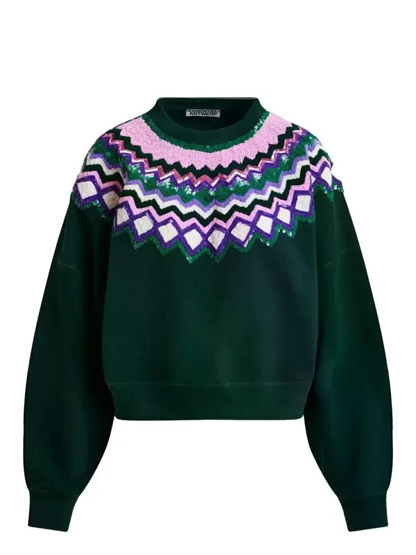 Essentiel Antwerp Sequin-embellished Sweater - Green