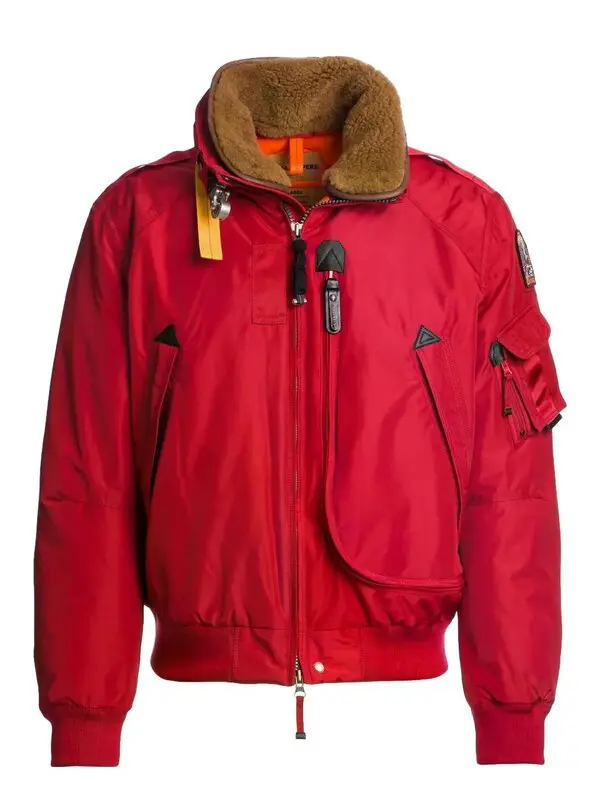 PARAJUMPERS Shearling-lined Bomber Jacket - Red