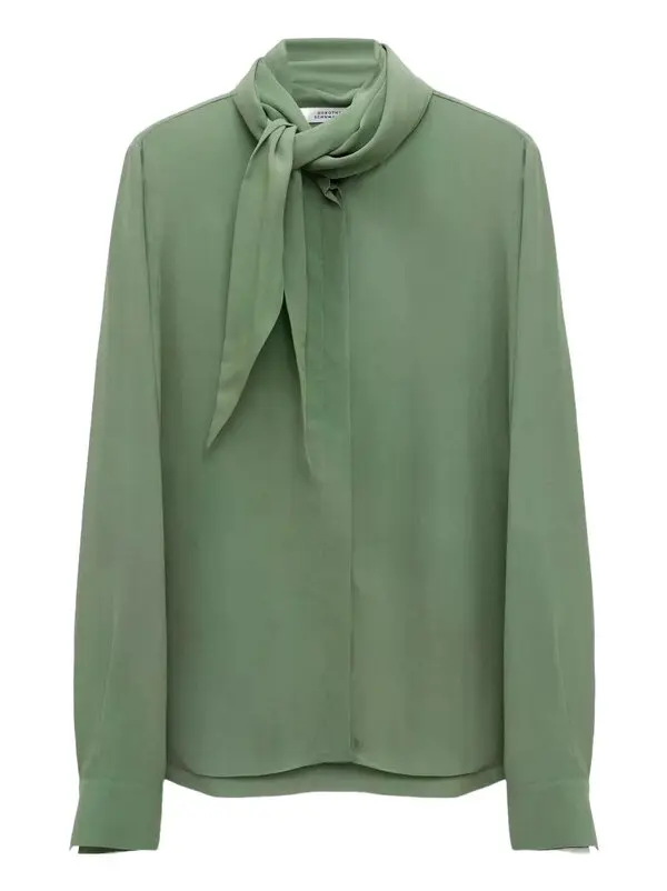 Dorothee Schumacher Tie-neck Blouse - Green
