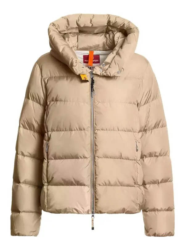 PARAJUMPERS Quilted Hooded Jacket - 0253 Beige