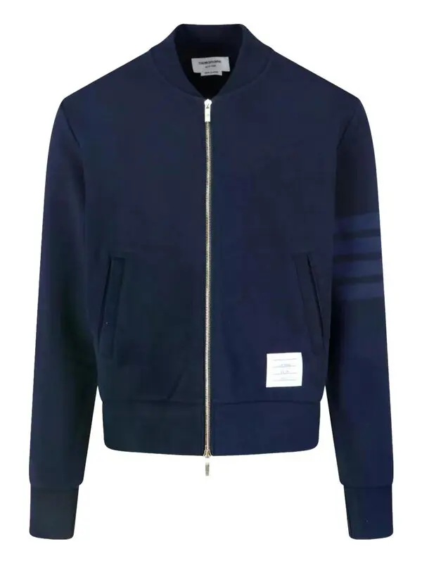 Thom Browne Four-stripe Bomber Jacket - Blue