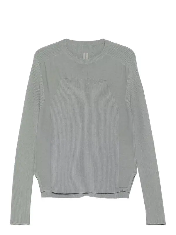 Rick Owens Ribbed-panelled Sweater - Green