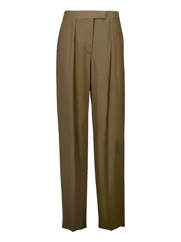 FERRAGAMO Pleated-details Trousers - Brown