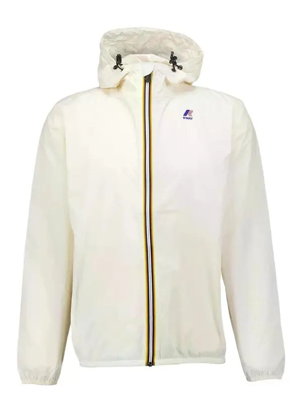 K-WAY Zipped Hooded Jacket - White