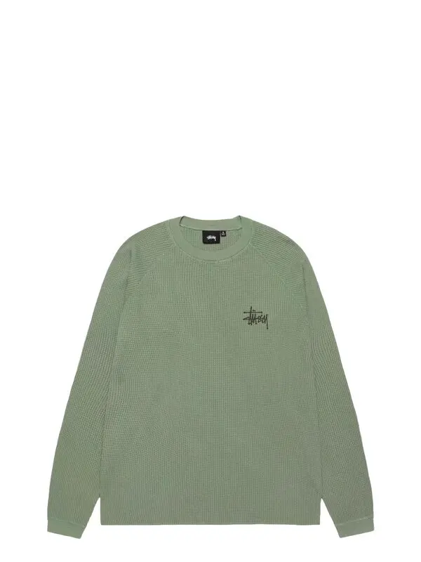 StÜssy Basic Thermal Sweatshirt - Green