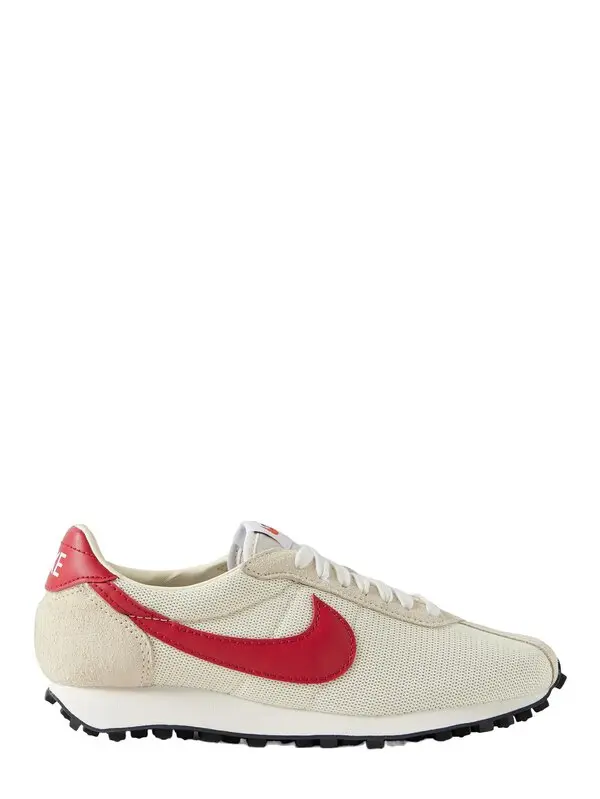 Nike Ld-1000 Suede And Leather-trimmed Mesh Sneakers - Neutrals