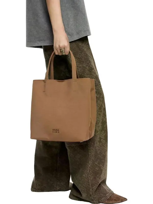 Bimba Y Lola Large Tote Bag - Brown