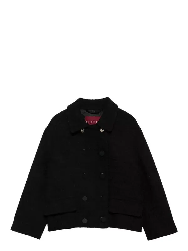 Gucci Double-breasted Button Jacket - Black