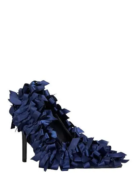 AZALEA WANG Lylio Bow Pump - Navy