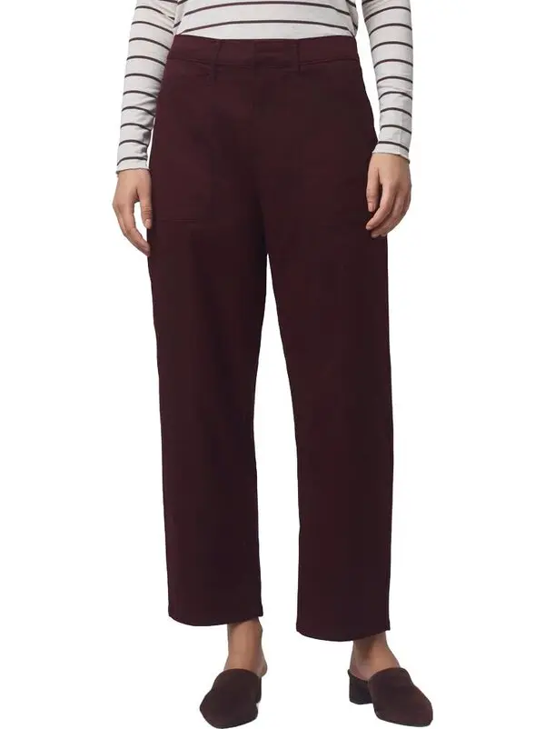 Splendid Carissa Twill Pants - Dark Plum Purple