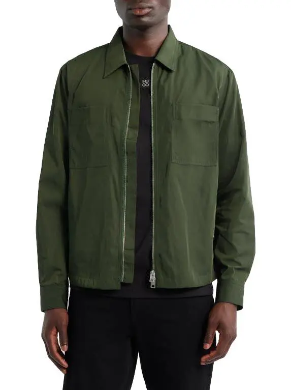 Hugo Evalom Water Repellent Jacket - Dark Green