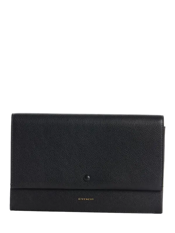 Givenchy Day Leather Flap Pouch - 001-black
