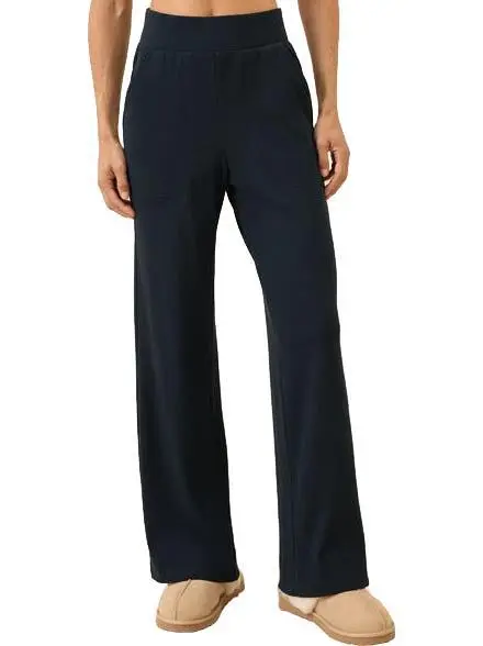 PACT Dream Rib Wide Leg Lounge Pant - Midnight Blue