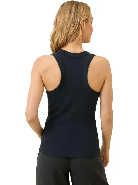 PACT Perfect Rib Racerback Tank - Midnight Blue