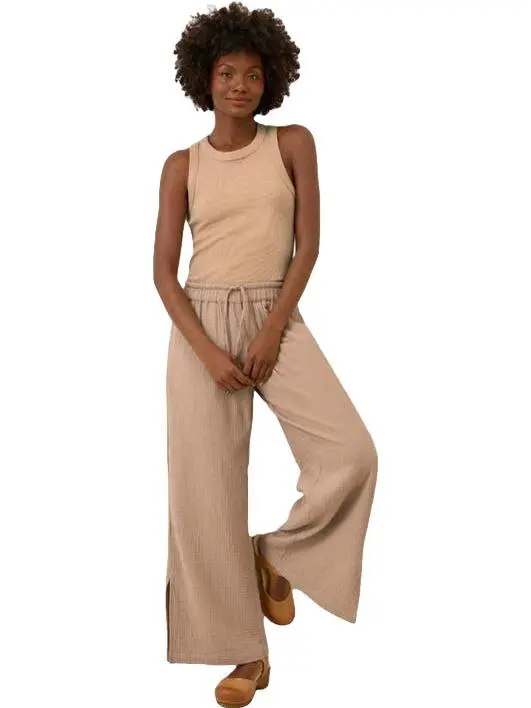 PACT Perfect Rib Racerback Tank - Sesame