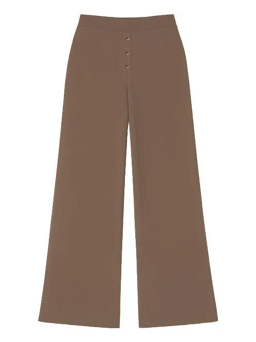 VIR VITA Pointelle Lounge Pant - Bark