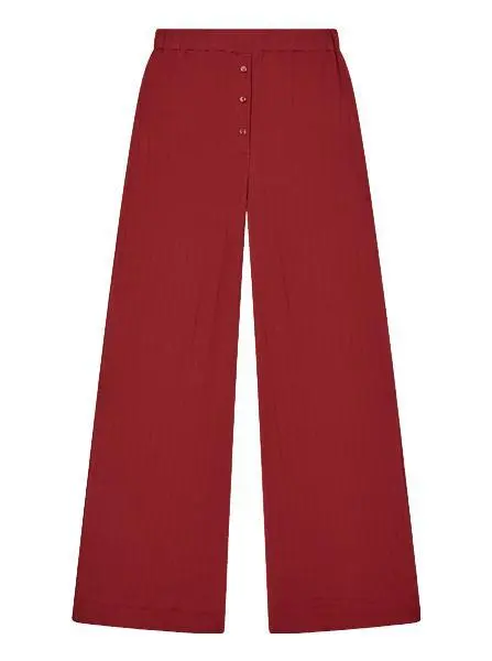 VIR VITA Pointelle Lounge Pant - Sun Dried Tomato