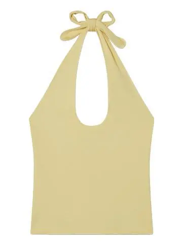 VIR VITA Pauline Halter Top - Butter