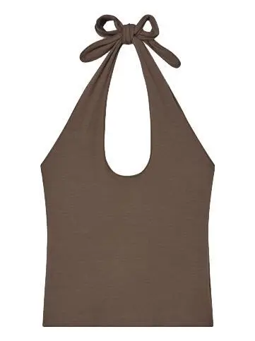 VIR VITA Pauline Halter Top - Chesnut