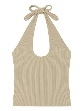 VIR VITA Pauline Halter Top - Dune