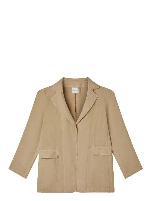 VIR VITA Margaret Linen Blazer - Toffee