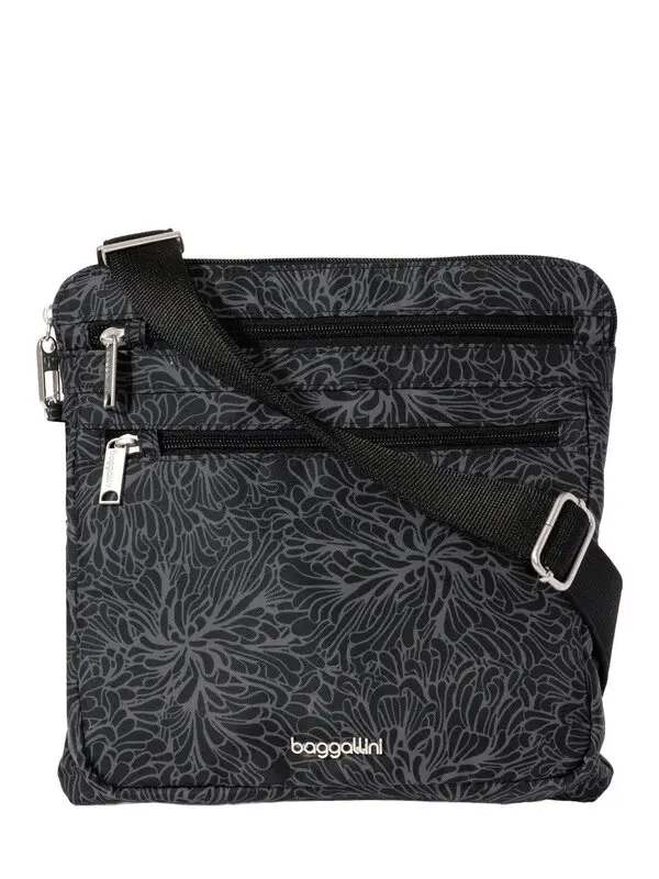 BAGGALLINI Securtex Anti-theft Crossbody Bag - Midnight Blossom Print