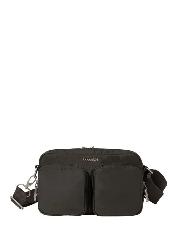 BAGGALLINI Securtex Anti-theft Treasure Crossbody Bag - Charcoal