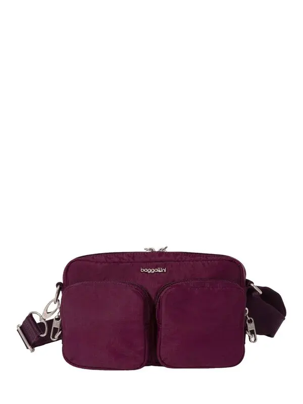 BAGGALLINI Securtex Anti-theft Treasure Crossbody Bag - Mulberry