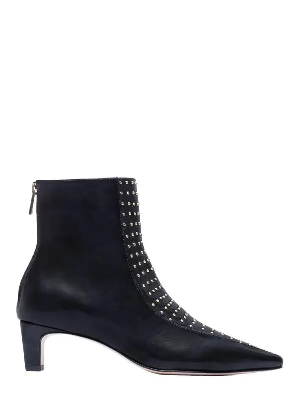 Bernardo Esme Studded Leather Booties - Black