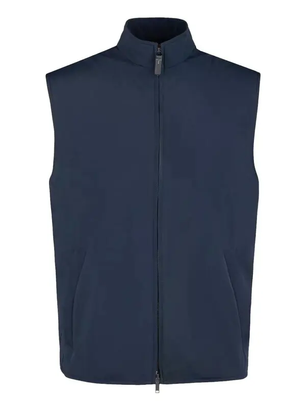 TOD'S Zip-front Gilet - Blue