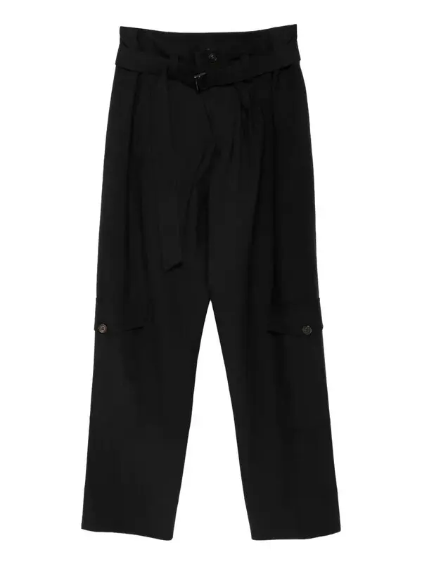 Brunello Cucinelli Belted Cargo Pants - Black