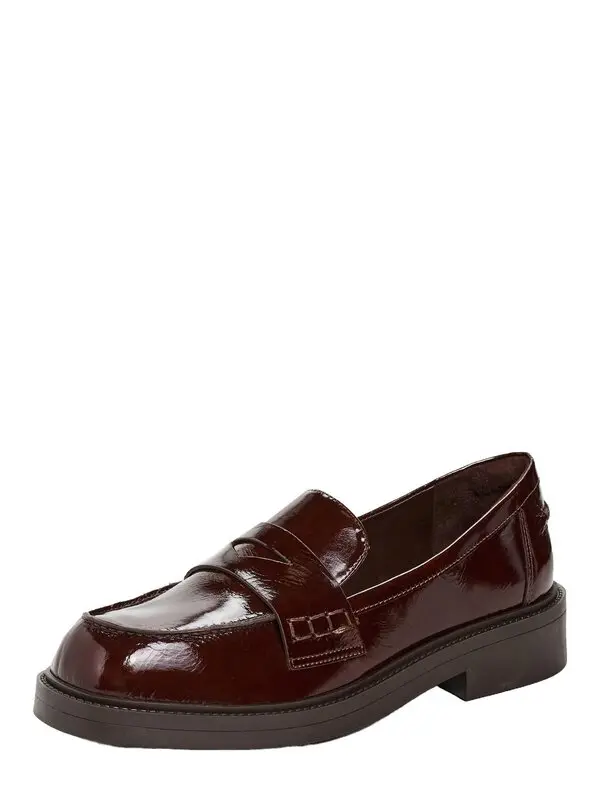 Schutz Dylan Loafers - Root Brown