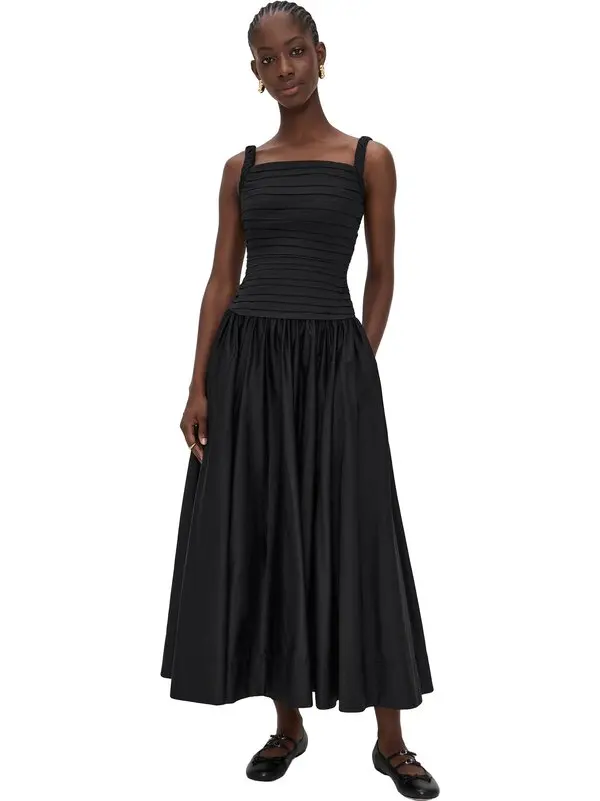 Aje A-line Star Midi Dress - Black