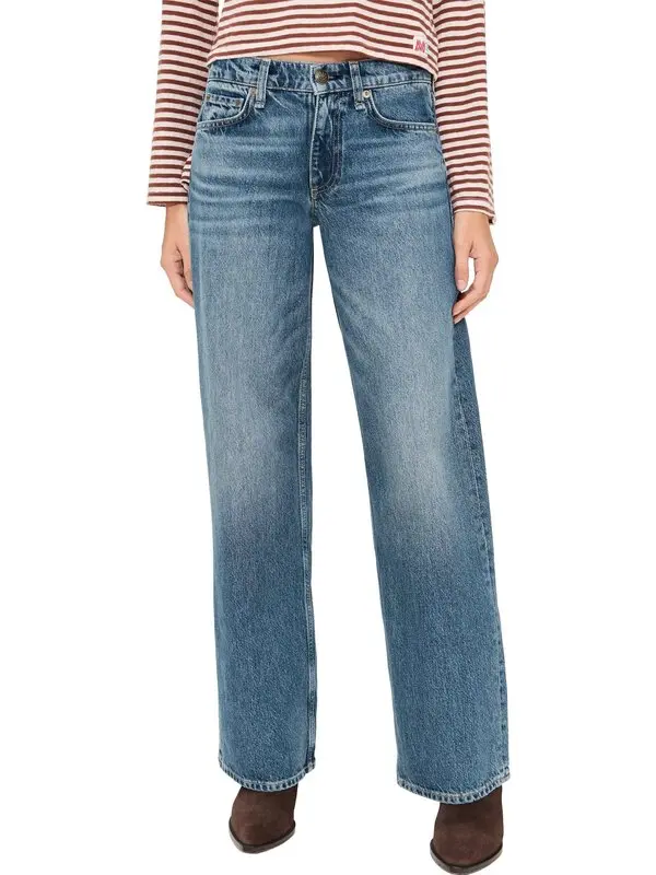 Rag & Bone Saige Relaxed Straight Jeans - Echo
